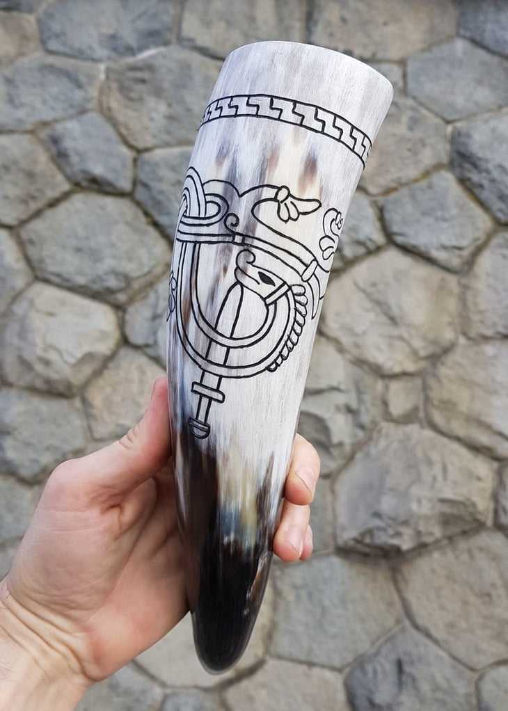 Norse Serpent Drinking Horn — VikingStyle