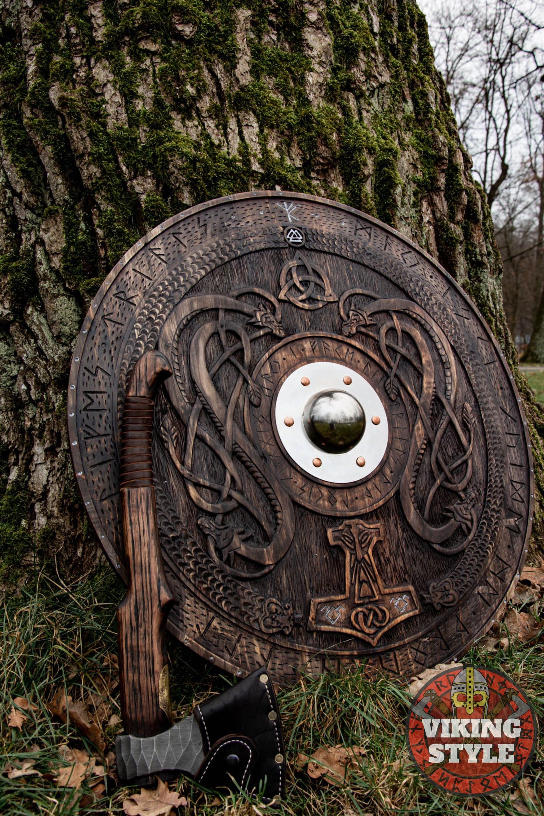 Handmade Viking Jarl's Shield — VikingStyle