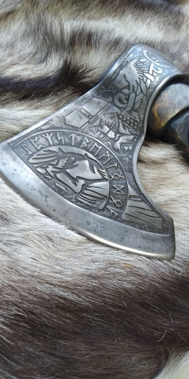 Handmade Viking Axe - Vedrfolnir — VikingStyle
