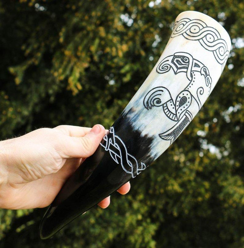 Viking Raven Drinking Horn — VikingStyle